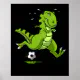 T-Rex Dinosaur Soccer Poster | Zazzle