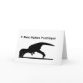 T-Rex Hates Pushups Push ups Humor Funny Card | Zazzle