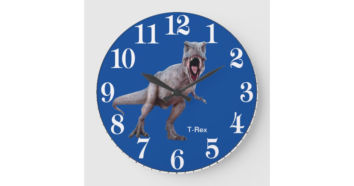 T-Rex image for Acrylic Wall Clock | Zazzle