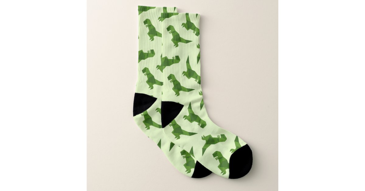 T-Rex Origami Socks | Zazzle.com