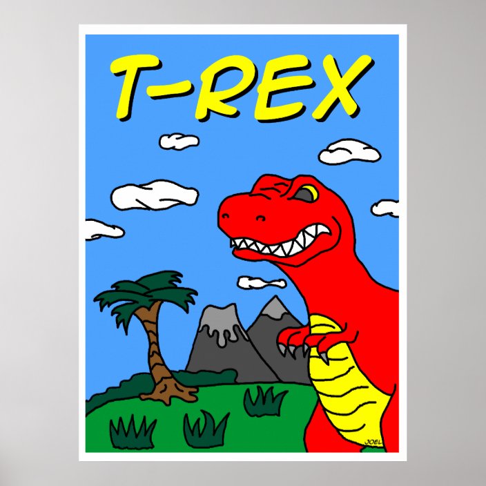 T-Rex Poster!!! 24x32 Roar!!! Poster | Zazzle.com