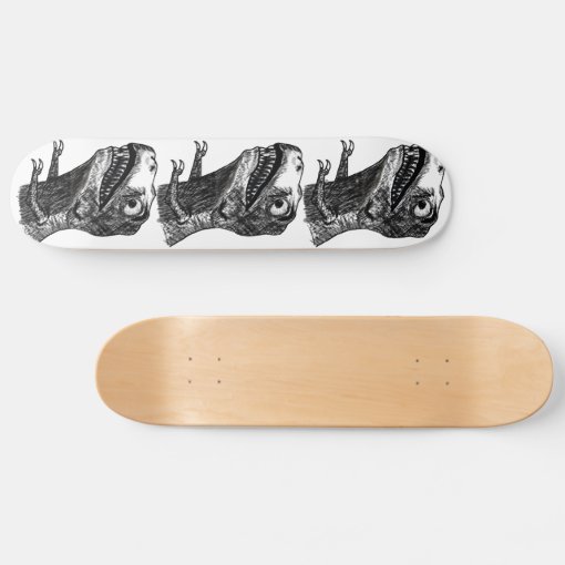T Rex Rage Meme Skateboard Zazzle