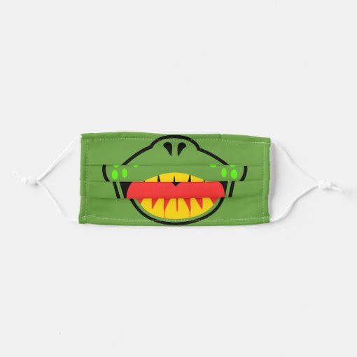 T-REX SMILE ADULT CLOTH FACE MASK | Zazzle