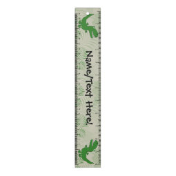 T-Rex Tyrannosaurus Rex Dinosaur Cartoon Kids Boys Ruler | Zazzle