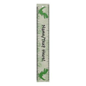 T-Rex Tyrannosaurus Rex Dinosaur Cartoon Kids Boys Ruler | Zazzle