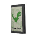 T-Rex Tyrannosaurus Rex Dinosaur Cartoon Kids Boys Tri-fold Wallet | Zazzle