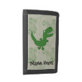 T-Rex Tyrannosaurus Rex Dinosaur Cartoon Kids Boys Tri-fold Wallet | Zazzle