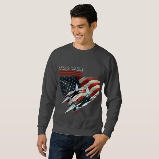 T-shirt Top Gun flag and fighter jets | Zazzle