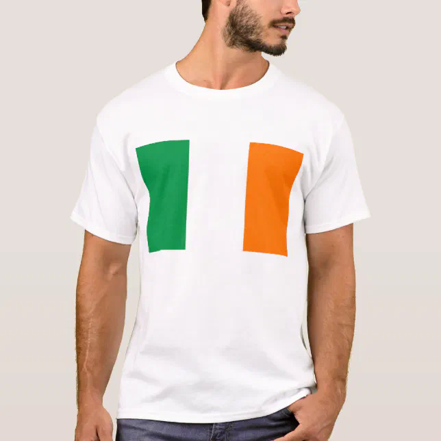T Shirt with Flag of Ireland | Zazzle