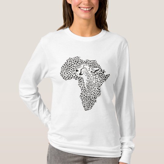 T-shirt with the original design of Africa - Cheet | Zazzle.com