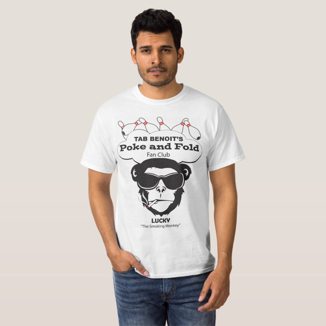 Tab Benoit's Poke and Fold Fan Club T-Shirt | Zazzle