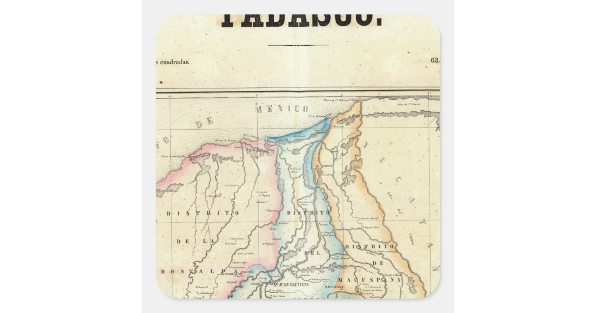 Tabasco, Mexico Square Sticker | Zazzle
