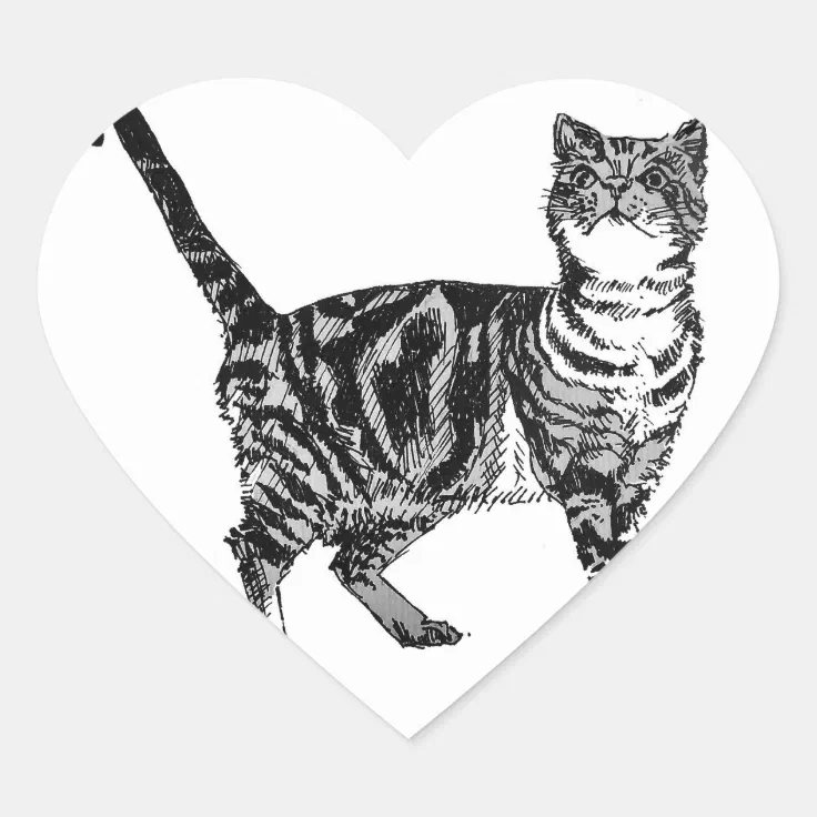Tabby Cat Stickers Cute Pets cats Sticker Set | Zazzle