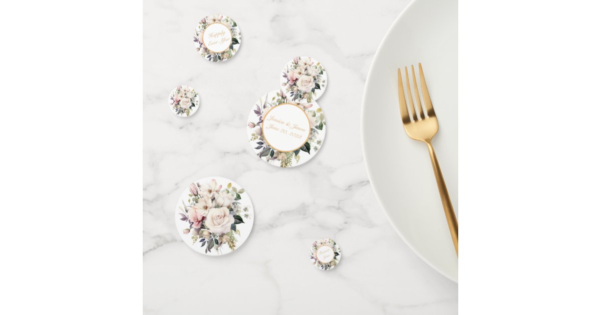 Table Confetti-Custom Wedding Confetti | Zazzle