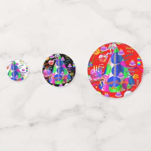 Table Confetti March, 5 Birthday | Zazzle