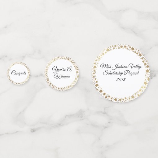 Table Confetti-Pageant Mix 3 Our Contestants Confetti | Zazzle