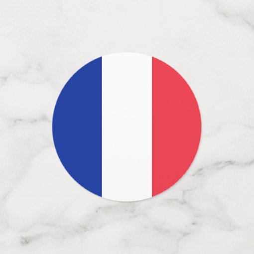 Table confetti with flag of France | Zazzle