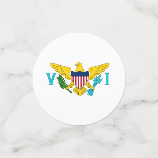 Table confetti with flag of Virgin Islands | Zazzle