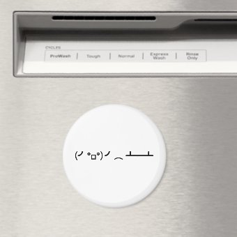 Table Flip Flipping Ascii Emoticon Magnet | Zazzle