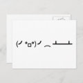 Table Flip Flipping Ascii Emoticon Postcard | Zazzle