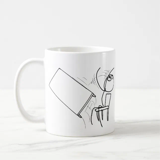 Table Flip Flipping Rage Face Meme Coffee Mug | Zazzle