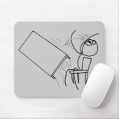 Table Flip Flipping Rage Face Meme Mouse Pad | Zazzle