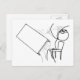 Table Flip Flipping Rage Face Meme Postcard | Zazzle