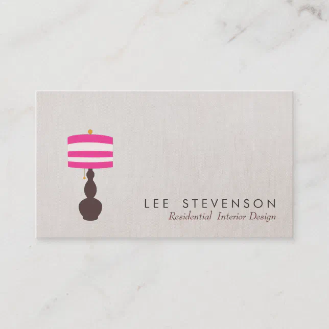 Table Lamp Business Card | Zazzle