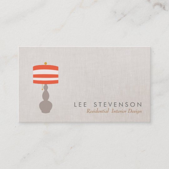 Table Lamp Lighting Business Card | Zazzle