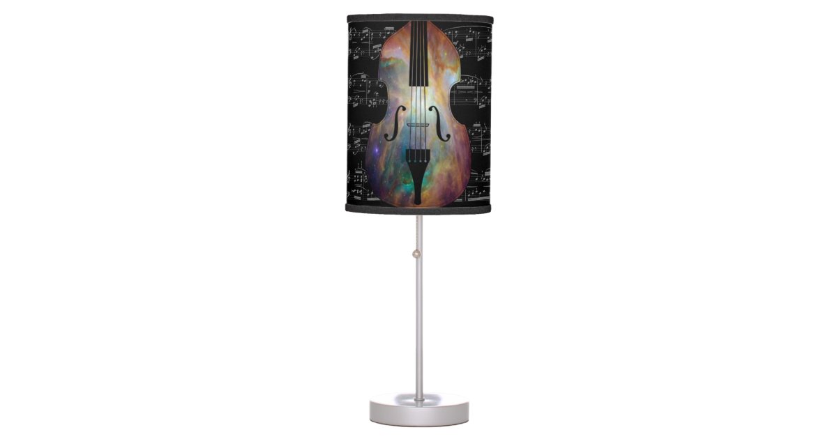 Table Lamp - Space Bass with sheet music | Zazzle