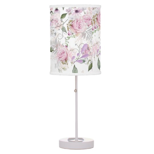 Table Lamp The Formal Rose Garden | Zazzle.com