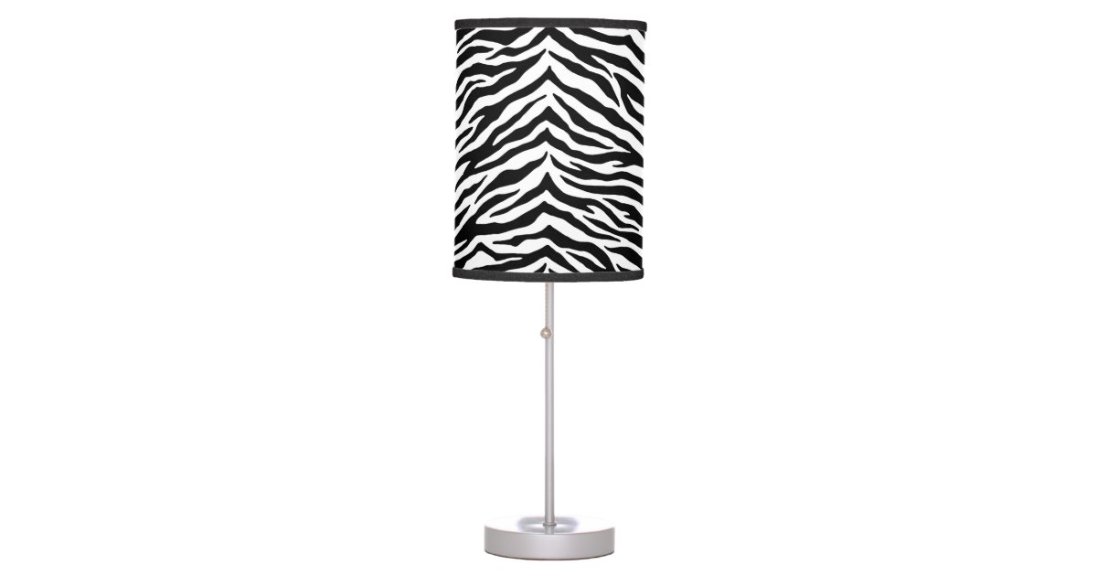 Table Lamp-Zebra Print Table Lamp | Zazzle