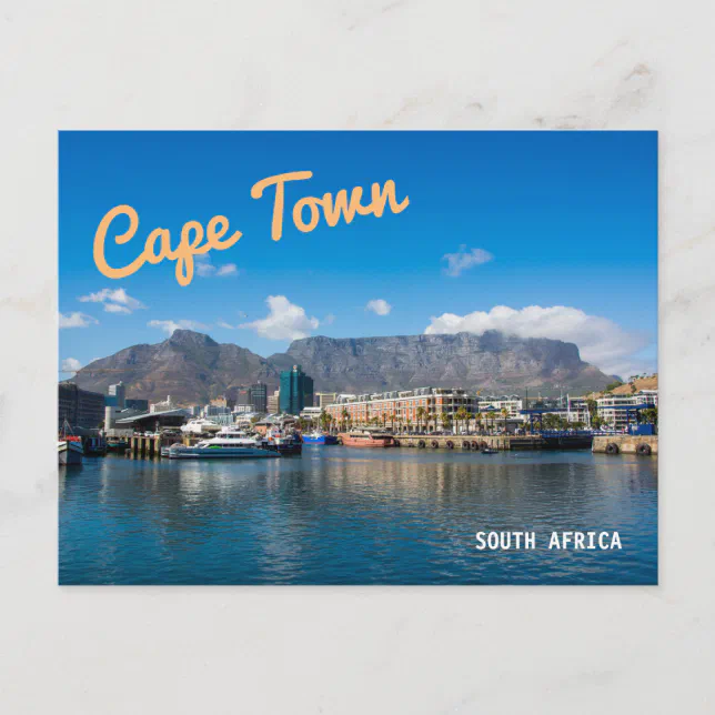 Table Mountain in Cape Town, South Africa. Postcard | Zazzle