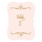 Fancy Script Lettering Table Number 1 Receptions | Zazzle.com