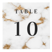Table number QR code menu marble business logo Cube | Zazzle