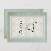 Table Numbers Rustic Lace w Aged Vintage Linen | Zazzle