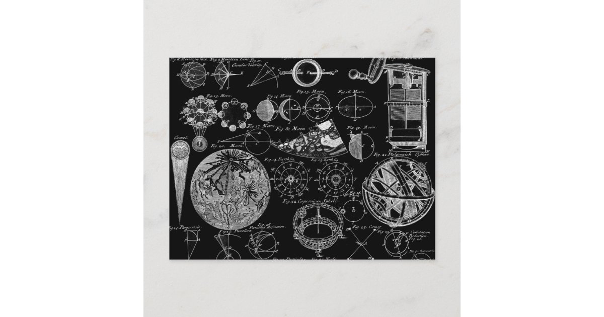 Table of Astronomy Postcard | Zazzle