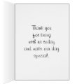 Table Reservation Card Red And White Wedding | Zazzle