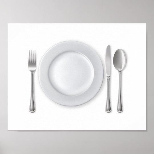 Table Setting Poster | Zazzle.com