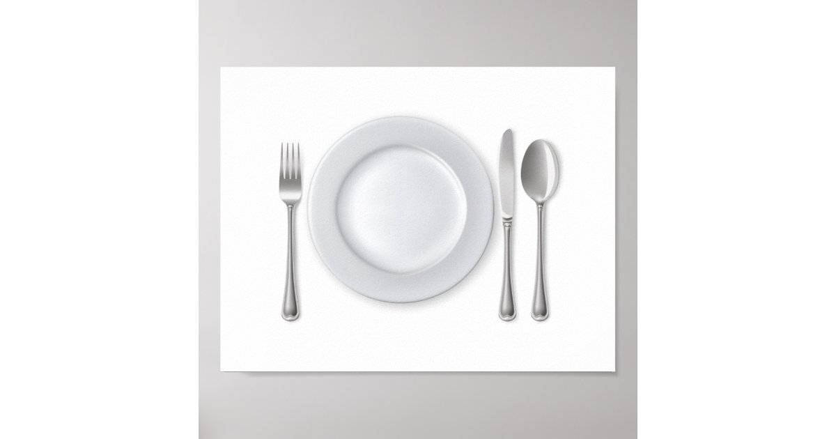 Table Setting Poster | Zazzle