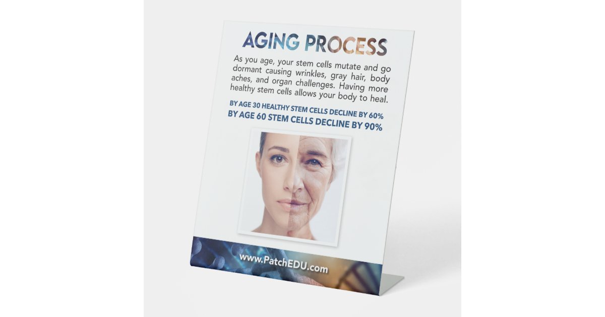 Table Sign - Aging Process | Zazzle