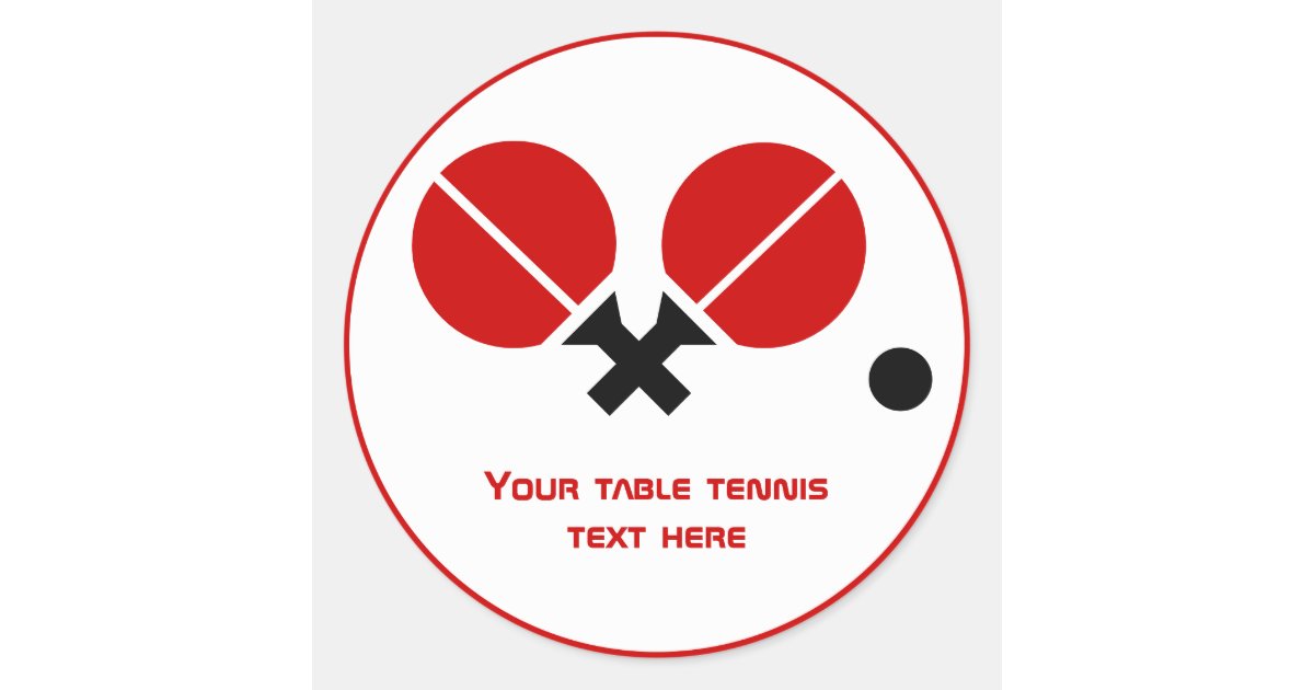 Table tennis ping-pong rackets and ball black, red classic round ...