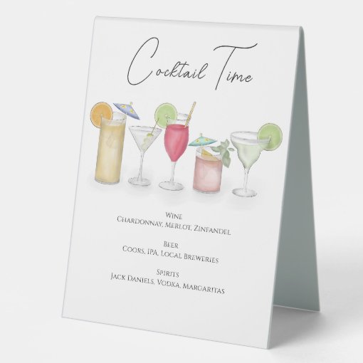 Table Tent Sign | Zazzle