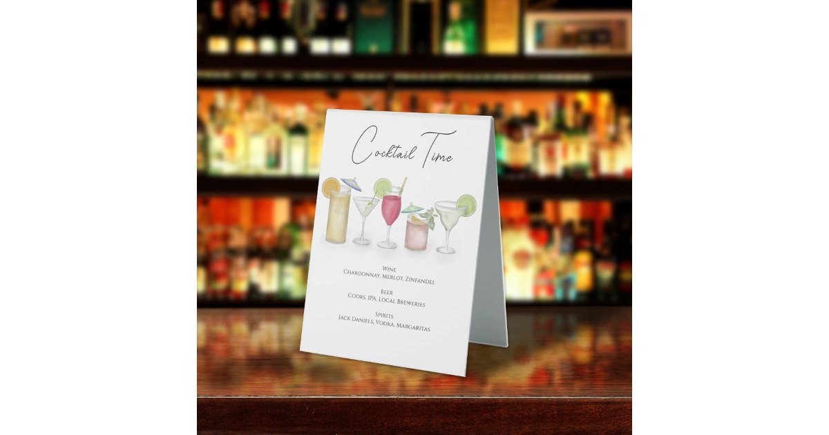 Table Tent Sign | Zazzle