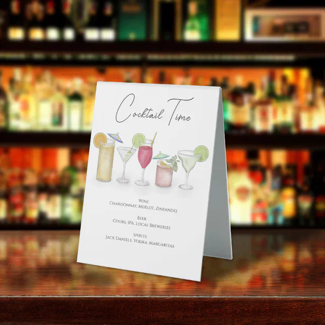 Table Tent Sign | Zazzle