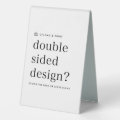 Table Tent Sign Your Design Upload 4” x 6” | Zazzle