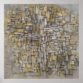 Tableau No. 2/Composition No. VII by Piet Mondrian Poster | Zazzle