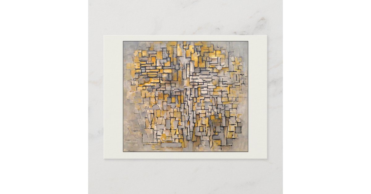 Tableau No. 2 Composition No VII Piet Mondrian Postcard | Zazzle