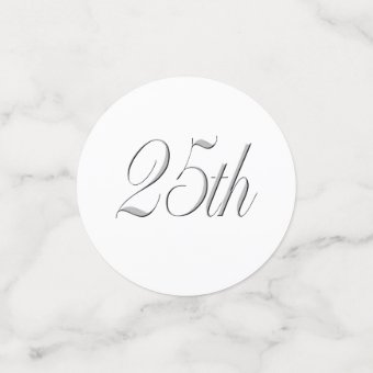 Tablefetti - Personalized 25th Wedding Anniversary Confetti | Zazzle