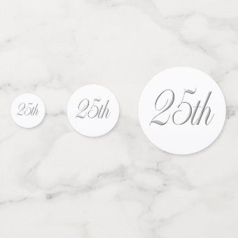 Tablefetti - Personalized 25th Wedding Anniversary Confetti | Zazzle